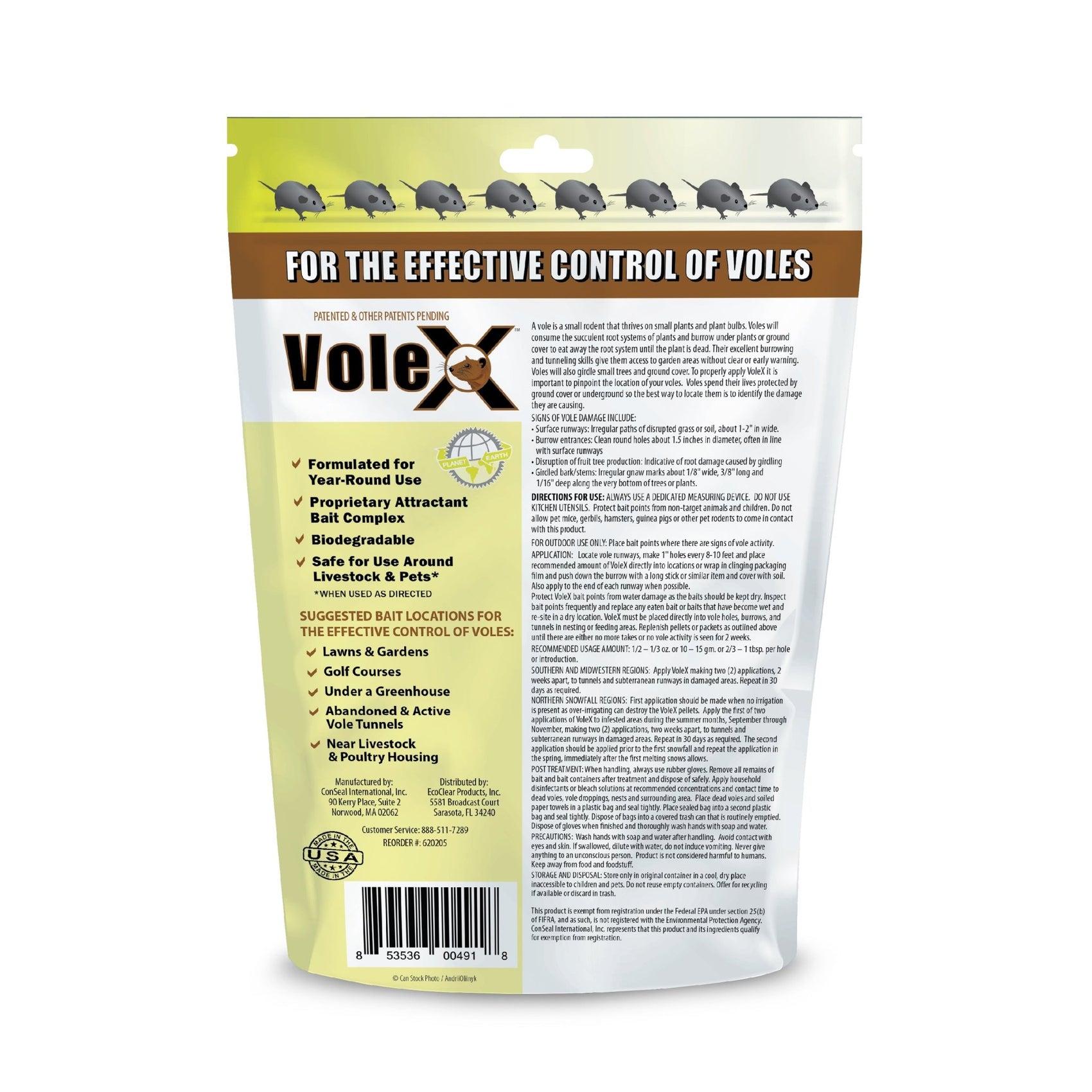 VoleX: Safe & Eco-Friendly Vole Control | EcoClear Products